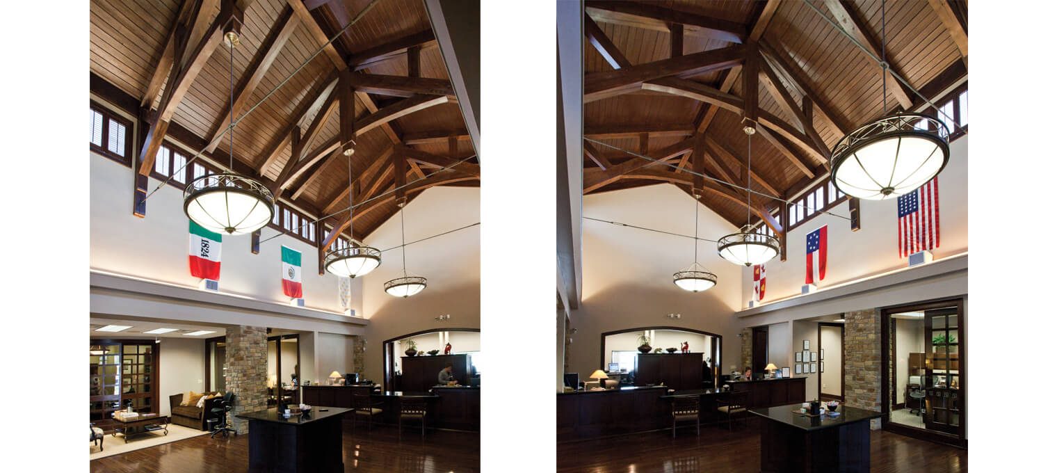 Timberlyne Commercial | Bank Lobby Trusses